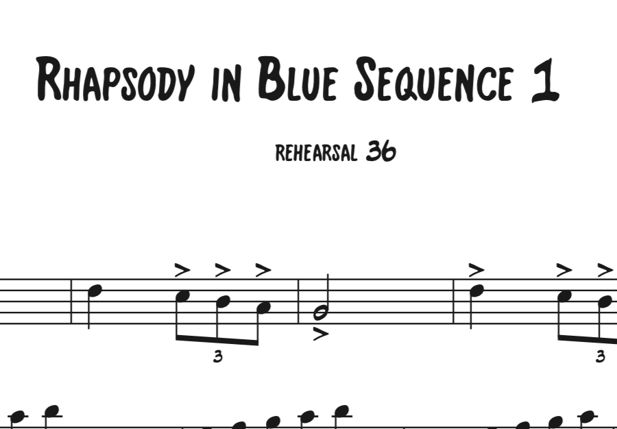Rhapsody in Blue Sequence 1 - WillBakerMusic
