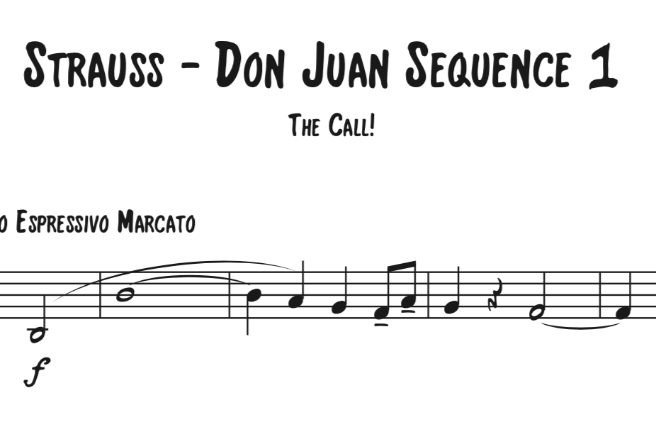 Strauss - Don Juan Sequence 1 - WillBakerMusic