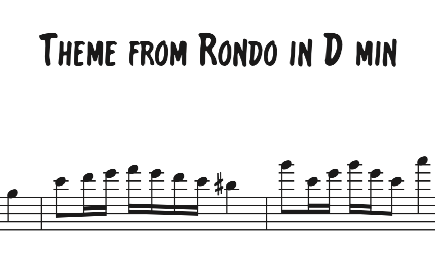 Purcell - Rondo in D Minor Sequence - WillBakerMusic
