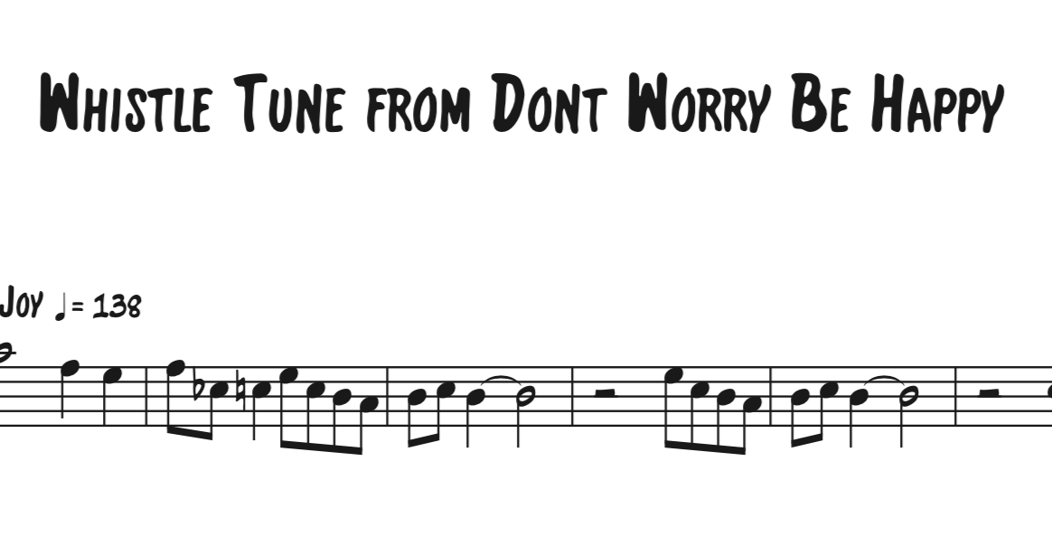 Bobby McFerrin - Don't Worry Be Happy Sequence - WillBakerMusic