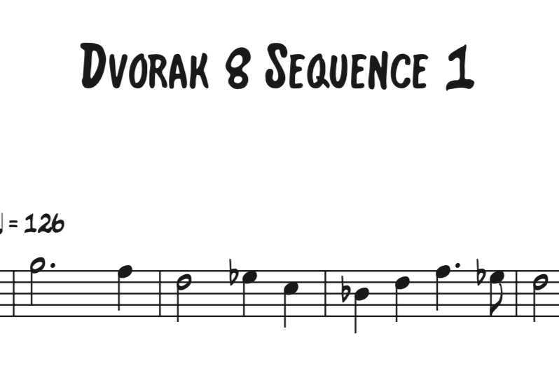 Dvorak - Symphony 8 Sequence 1 - WillBakerMusic
